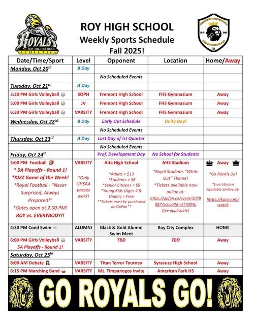 Home | Roy High School