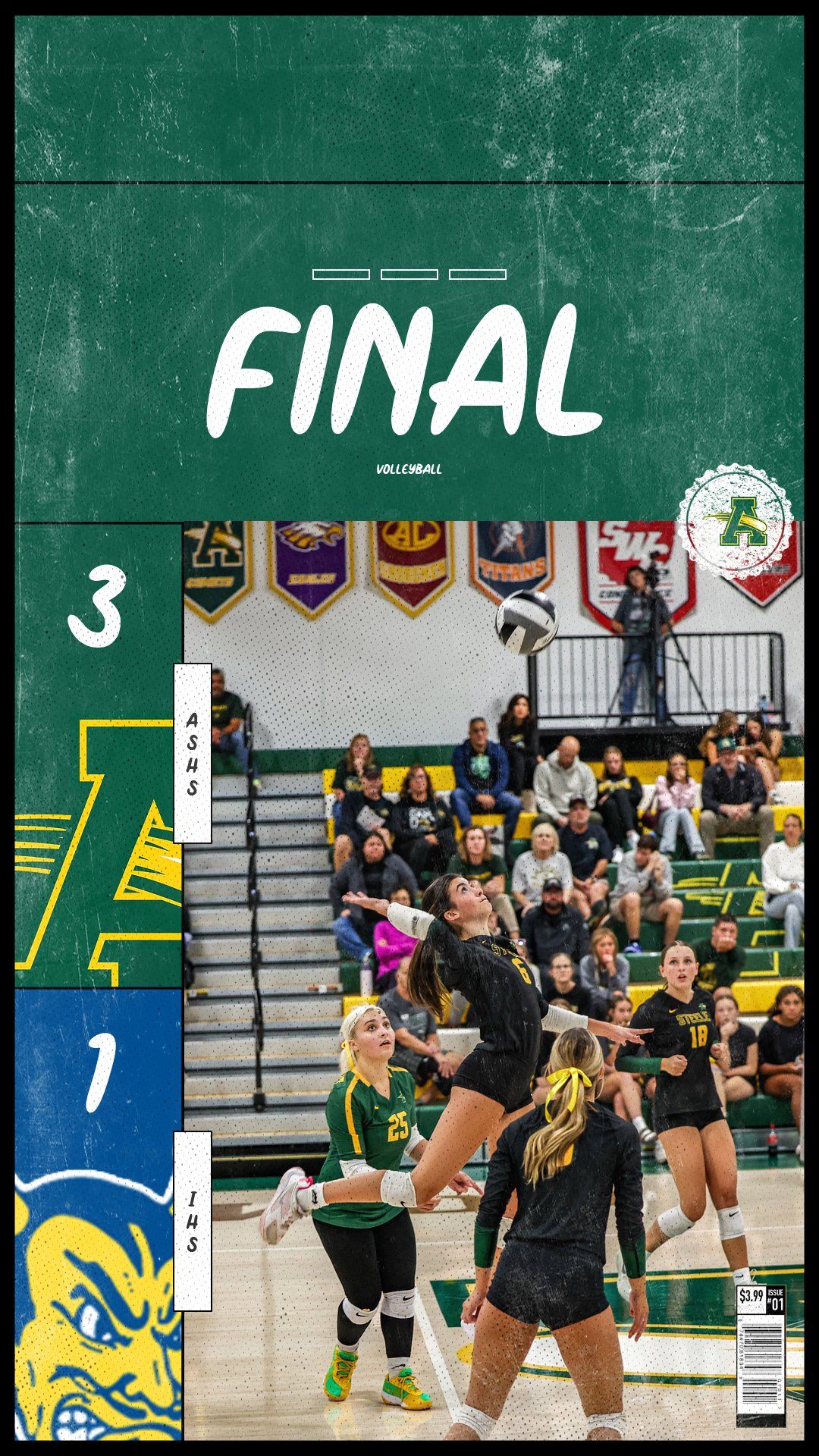 Volleyball Beats Independence 3-1 - Amherst Steele High School