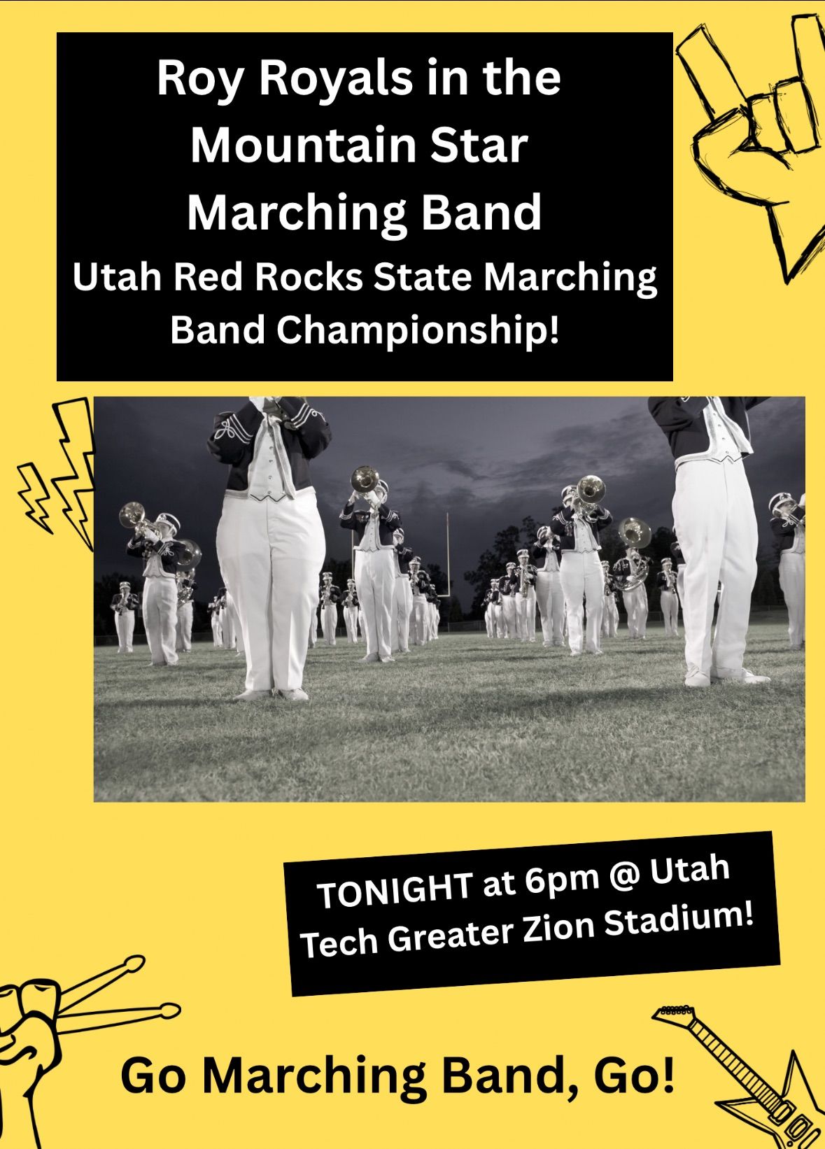 RHS in Mountain Star Marching Band - Roy High School