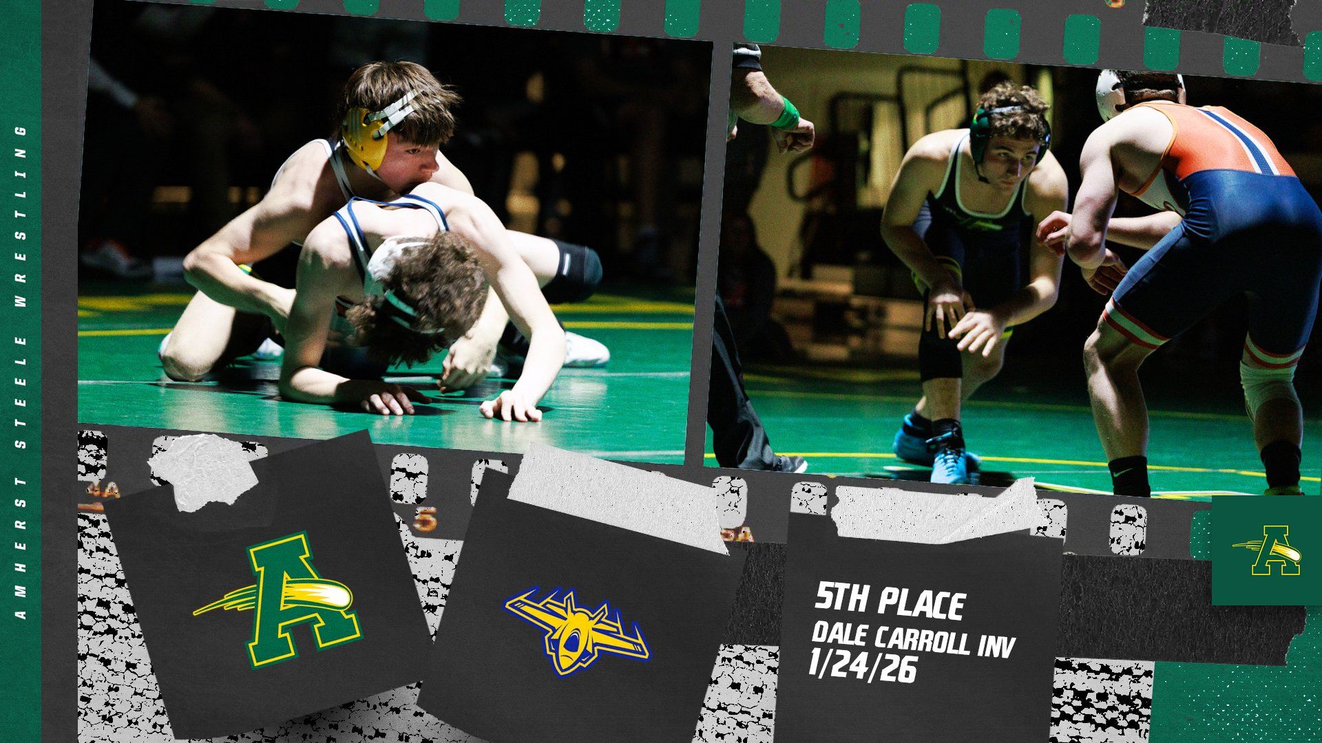 Wrestling Takes Fifth at Dale Carroll Invitational - Amherst Steele ...