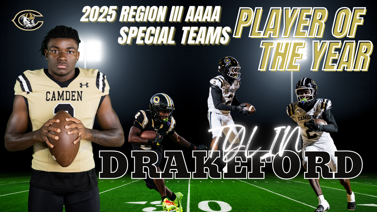 SENIOR TYLIN DRAKEFORD SELECTED AS REGION III AAAA SPECIAL TEAMS PLAYER ...