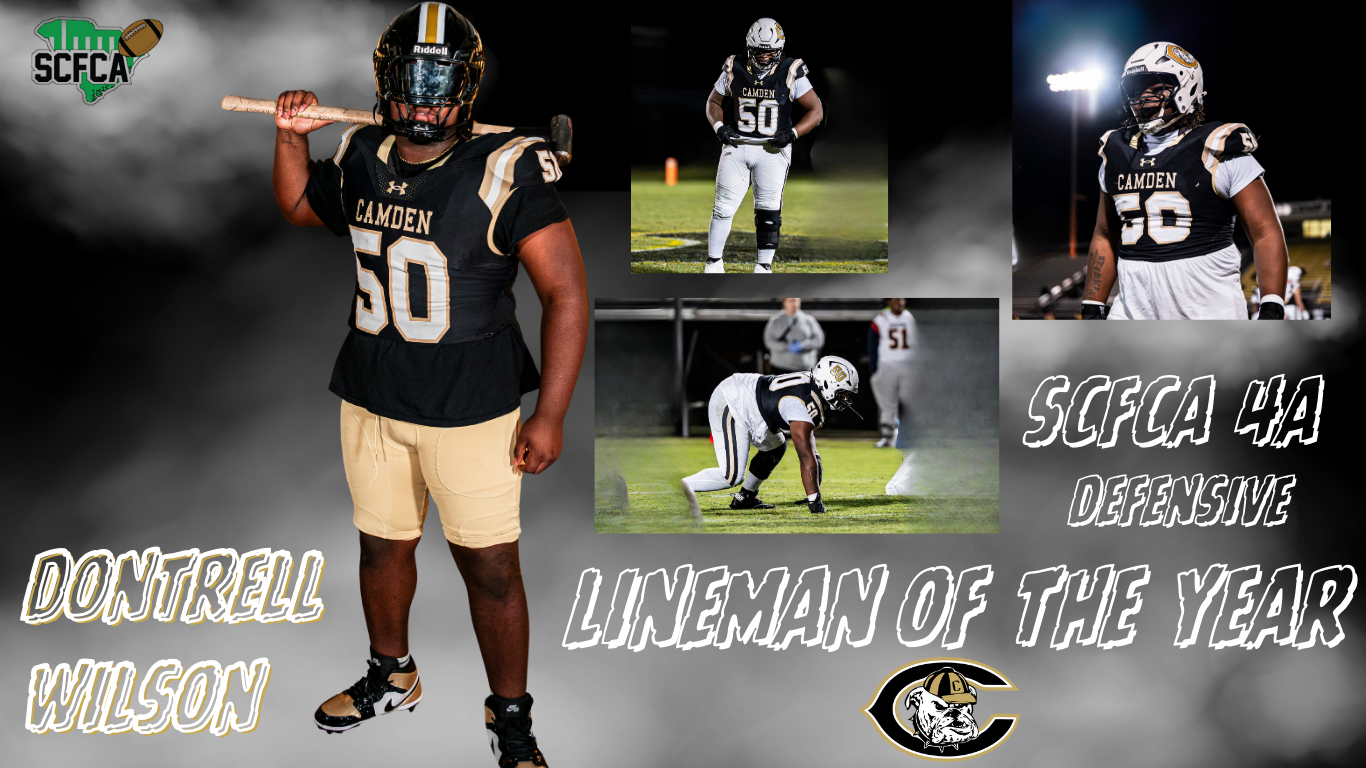 SENIOR #50 DONTRELL WILSON NAMED SCFCA 4A DEFENSIVE LINEMAN OF THE YEAR ...
