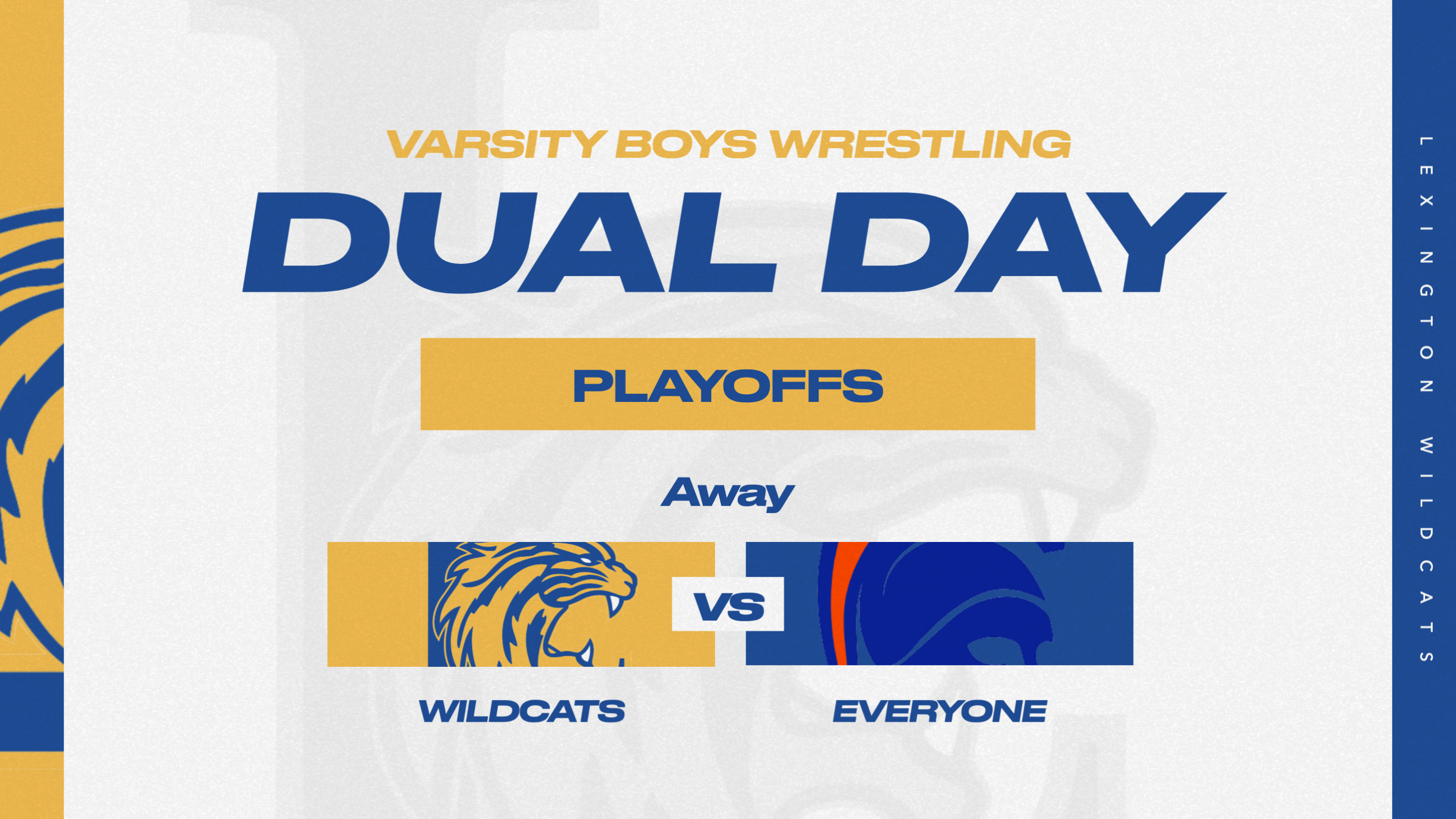 Boys Wrestling on the road for Playoffs - Lexington High
