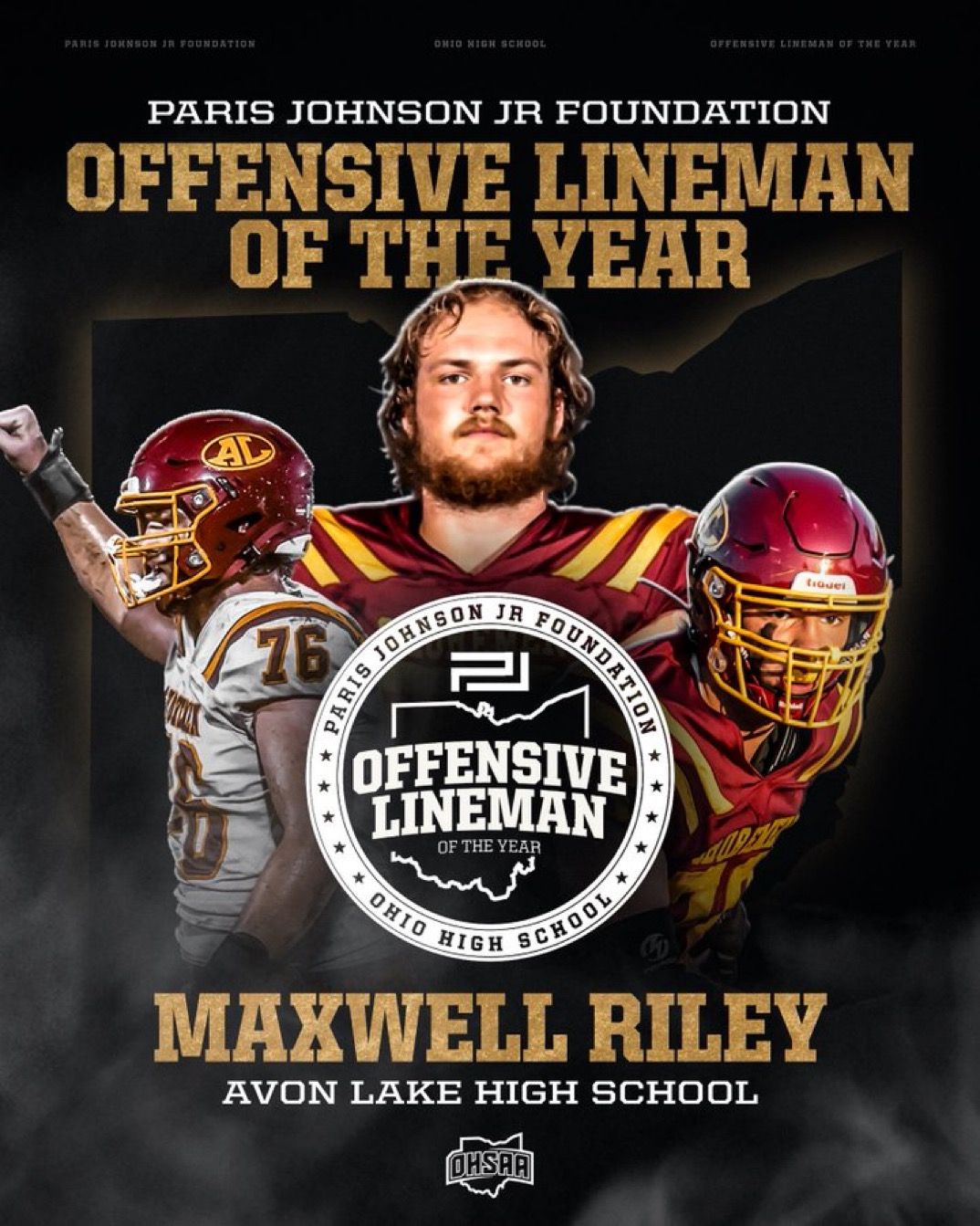 Max Riley: Ohio Offensive Lineman of the Year - Avon Lake High School