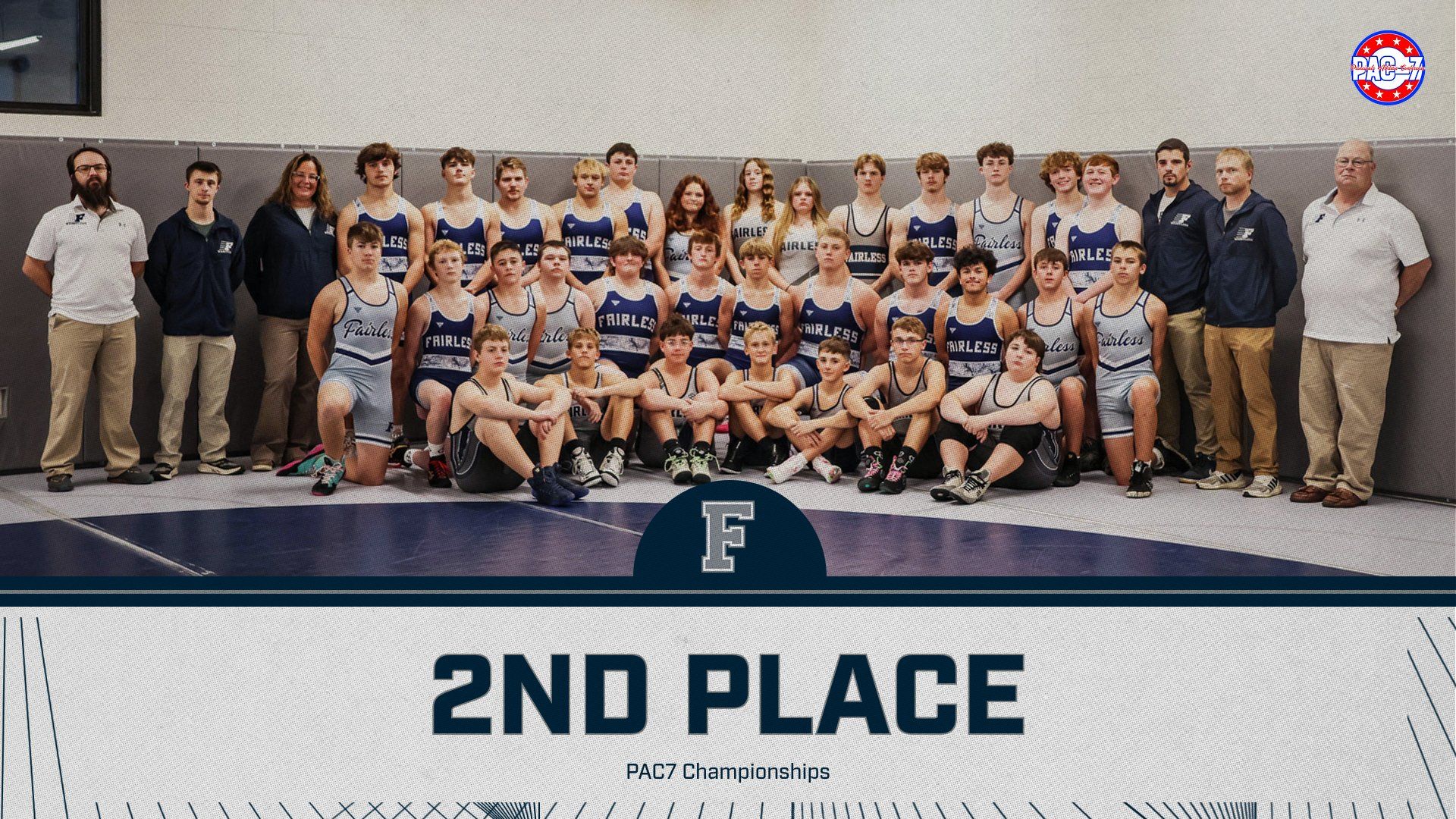Wrestling Finishes 2nd at PAC7 Championships - Fairless High School