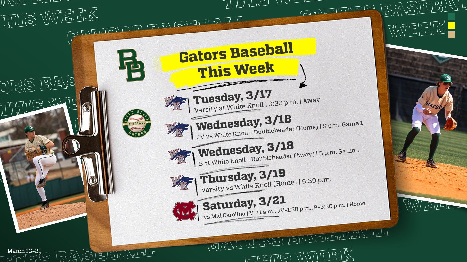 Baseball: Week at a Glance - River Bluff