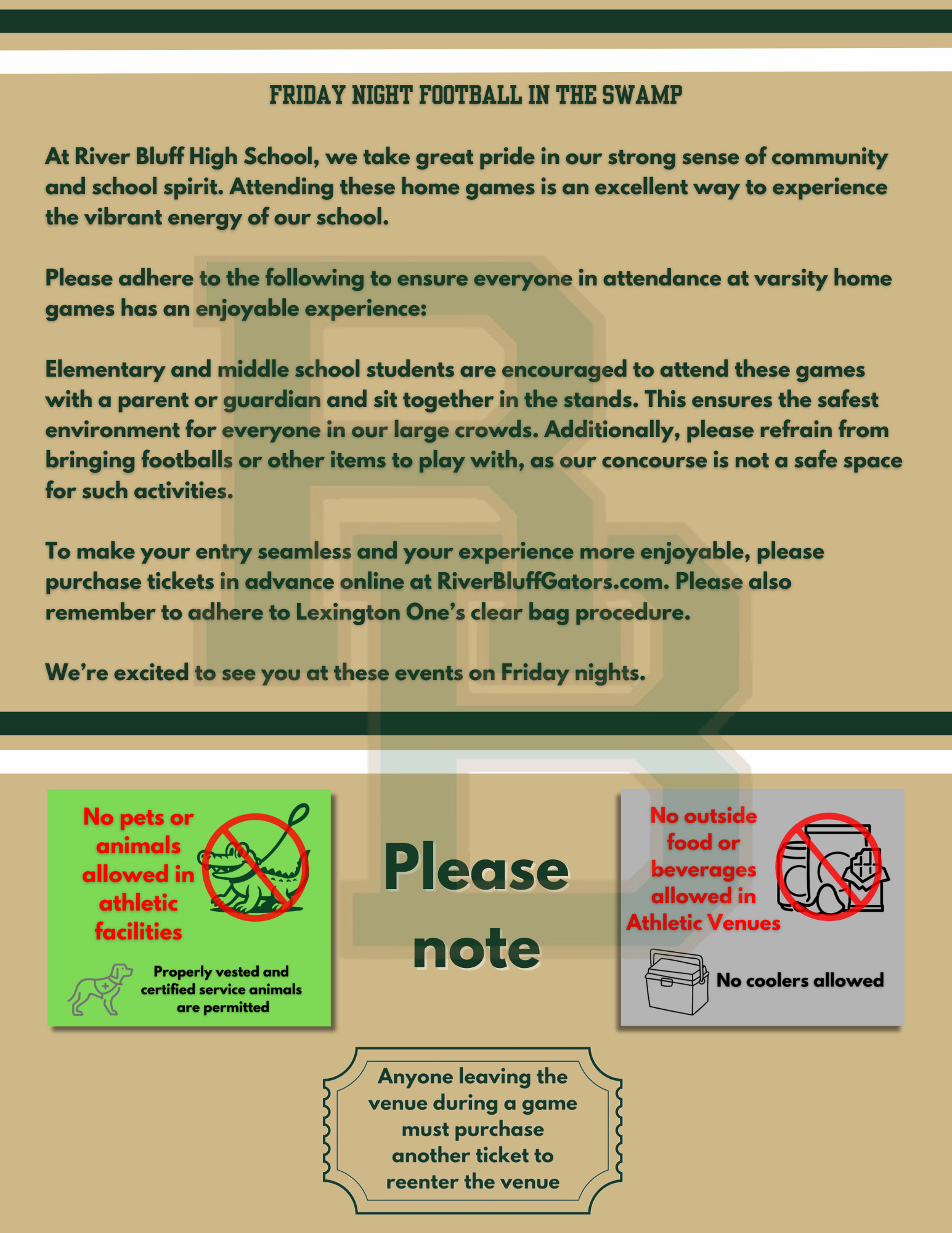 River Bluff Athletics Visitors' Guide - River Bluff