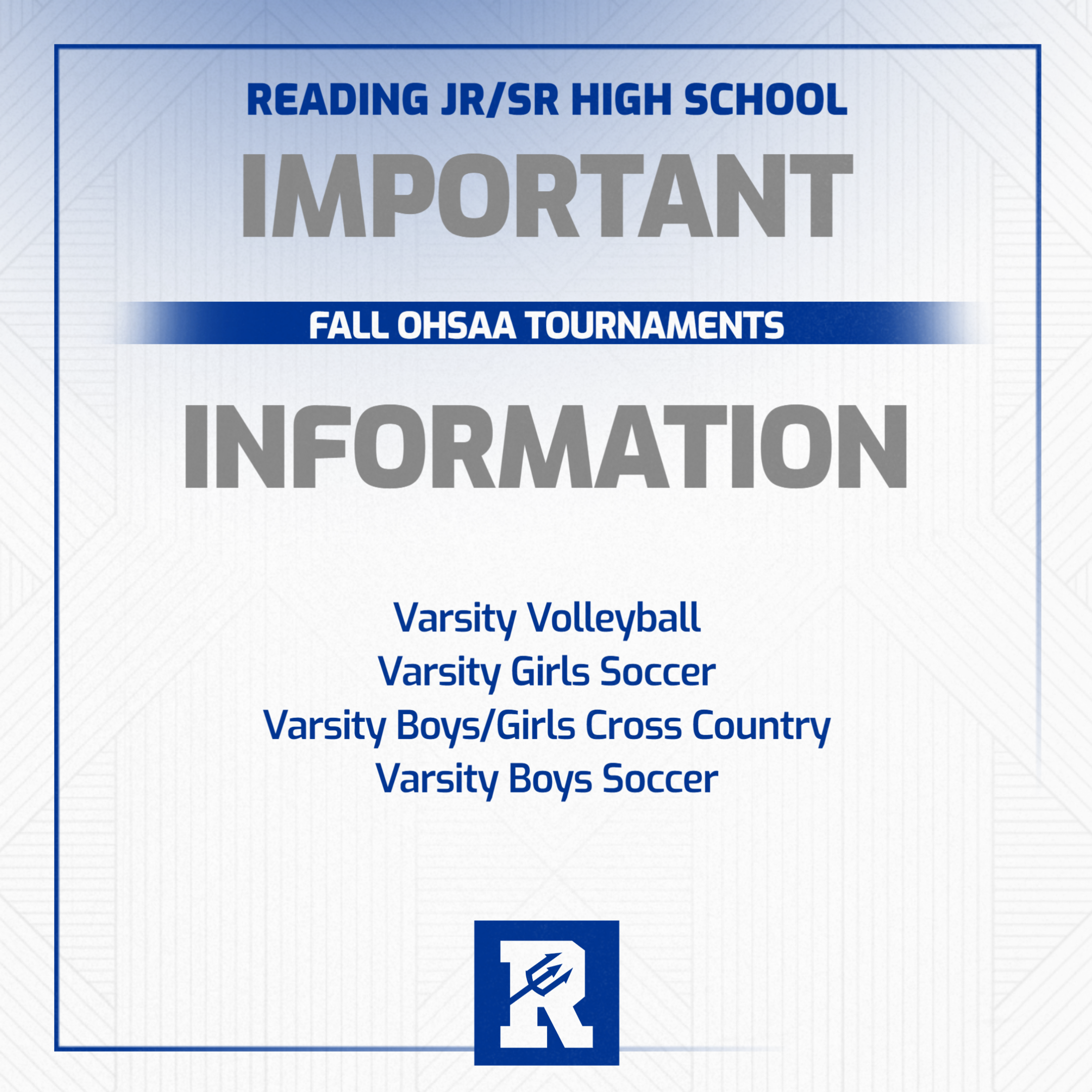 Reading Blue Devils Prepare for OHSAA Tournament Play - Reading Jr/Sr ...