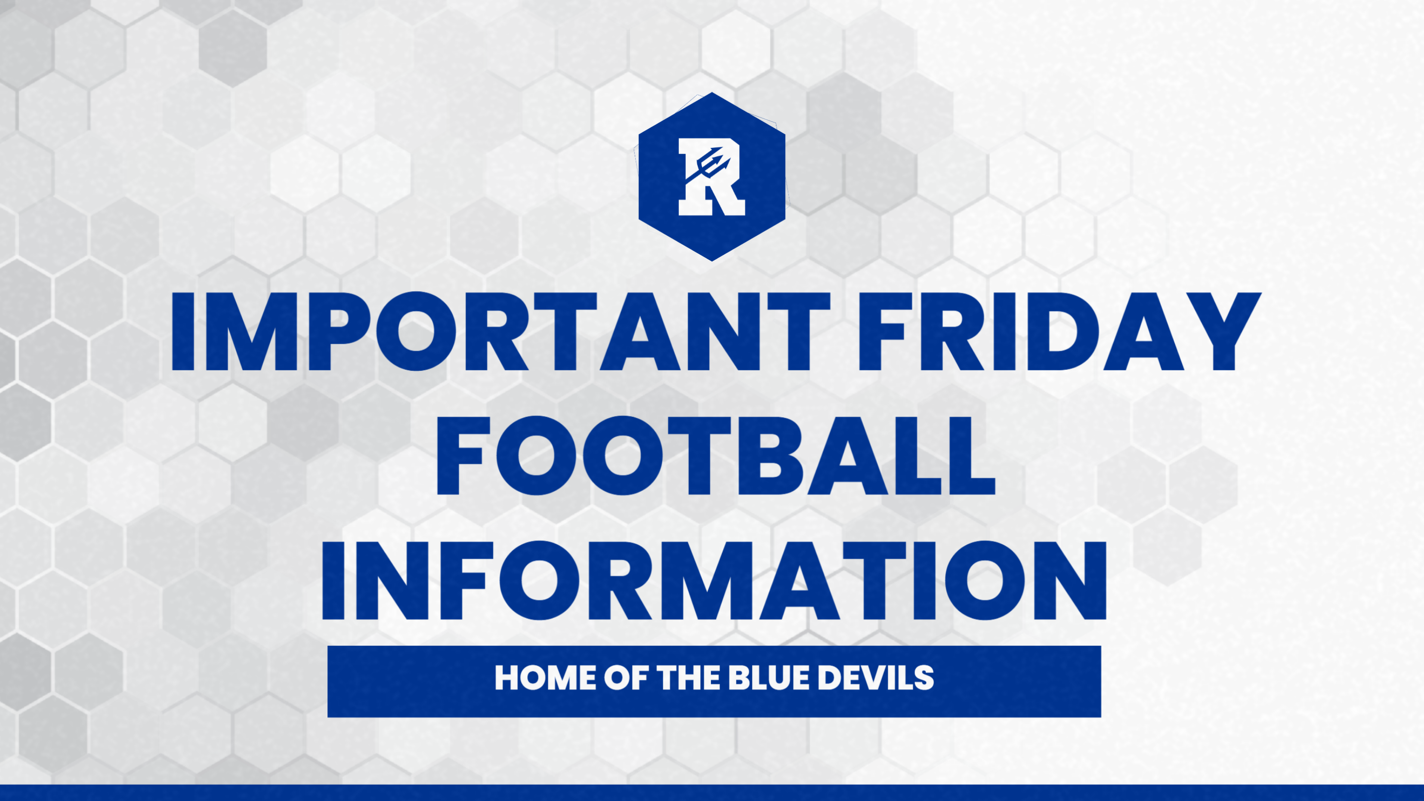 Important Friday Football Information: 9/5 vs. Aiken - Reading Jr/Sr ...