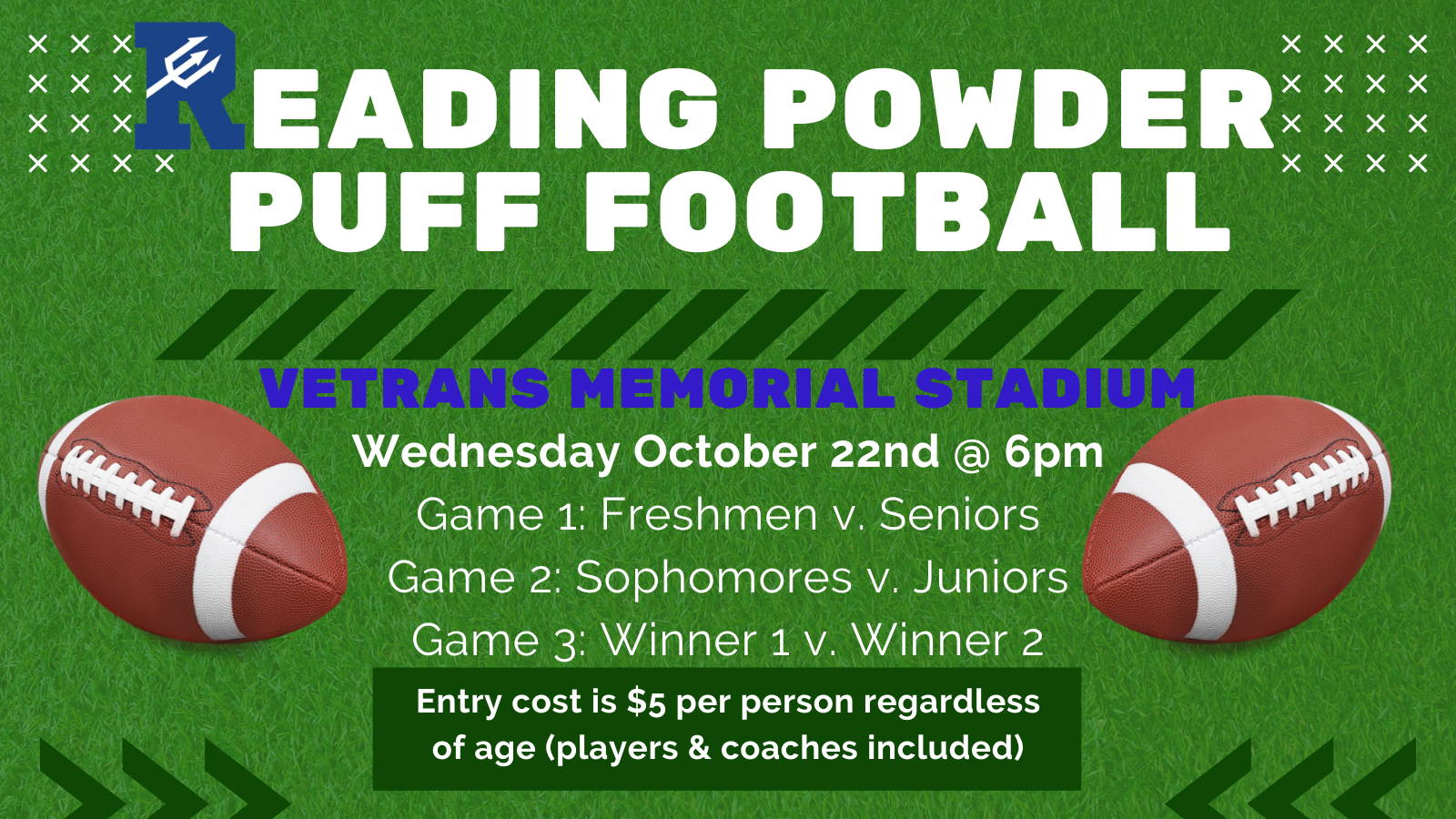 Powder Puff Football Returns October 22nd! - Reading Jr/Sr High School